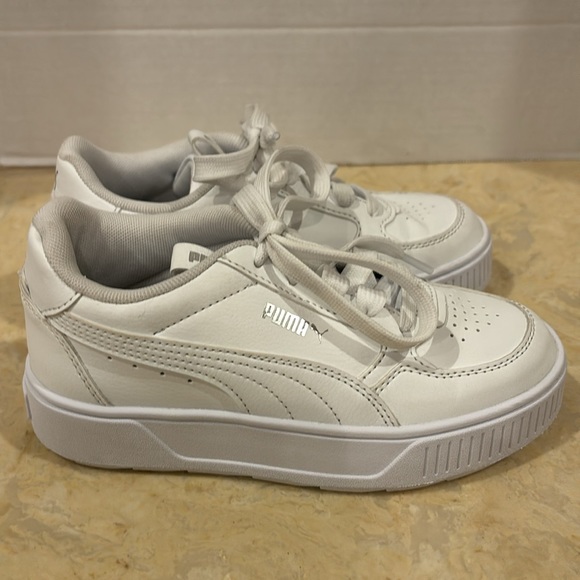 Puma | Shoes | Puma White Thick Sole Sneakers | Poshmark